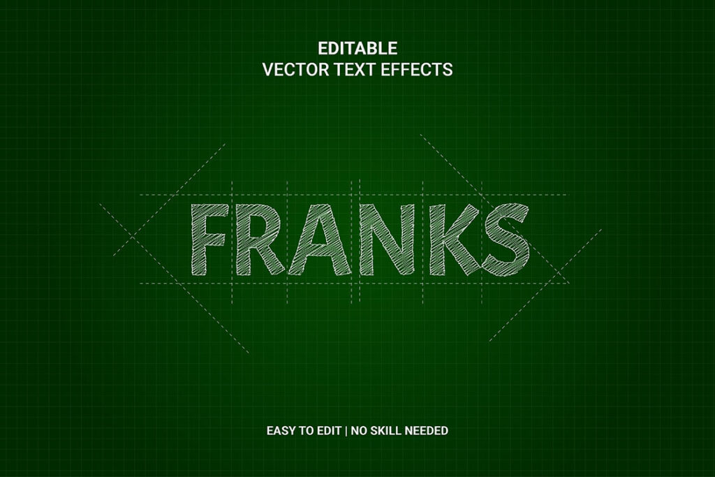 Editable Vector Sketch Text Effect - MasterBundles