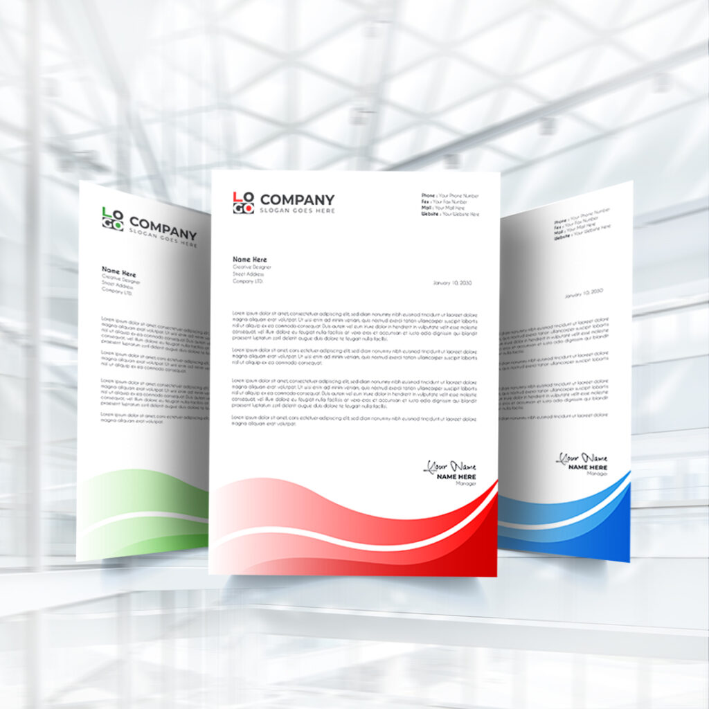Professional Corporate Business Letter Head Template. - MasterBundles