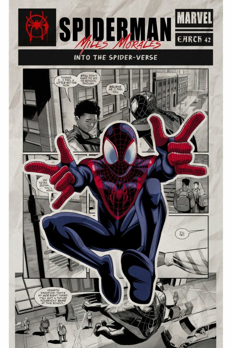 Spider-Man Miles Morales Poster Template - MasterBundles