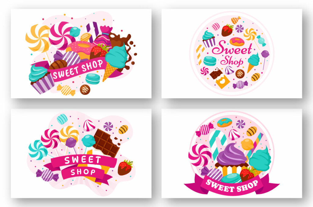 12 Sweet Shop Illustration - MasterBundles