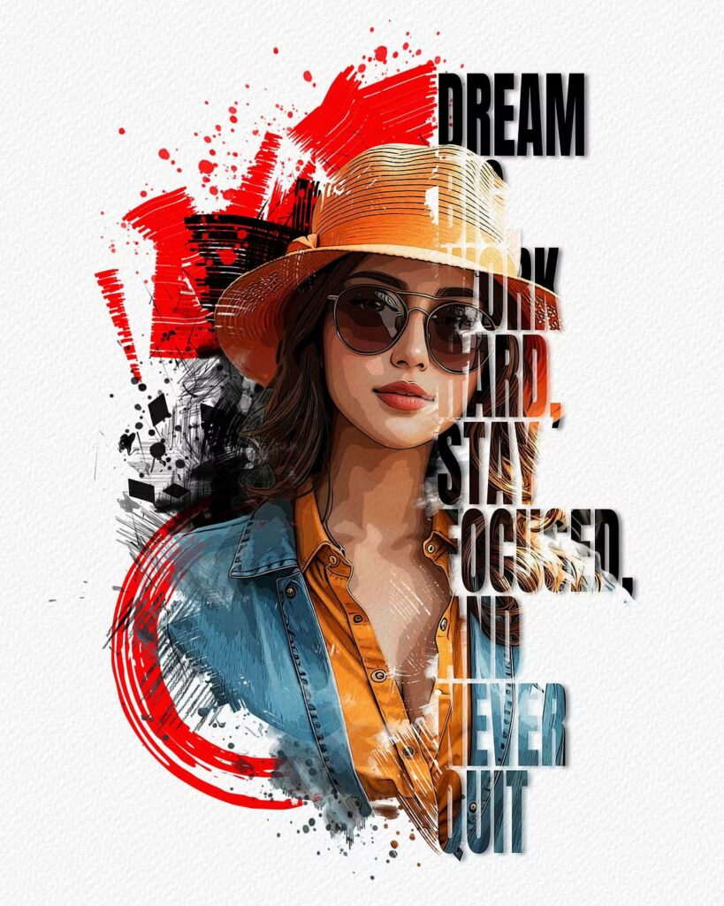 Text Masking Photo Effect Mockup - MasterBundles