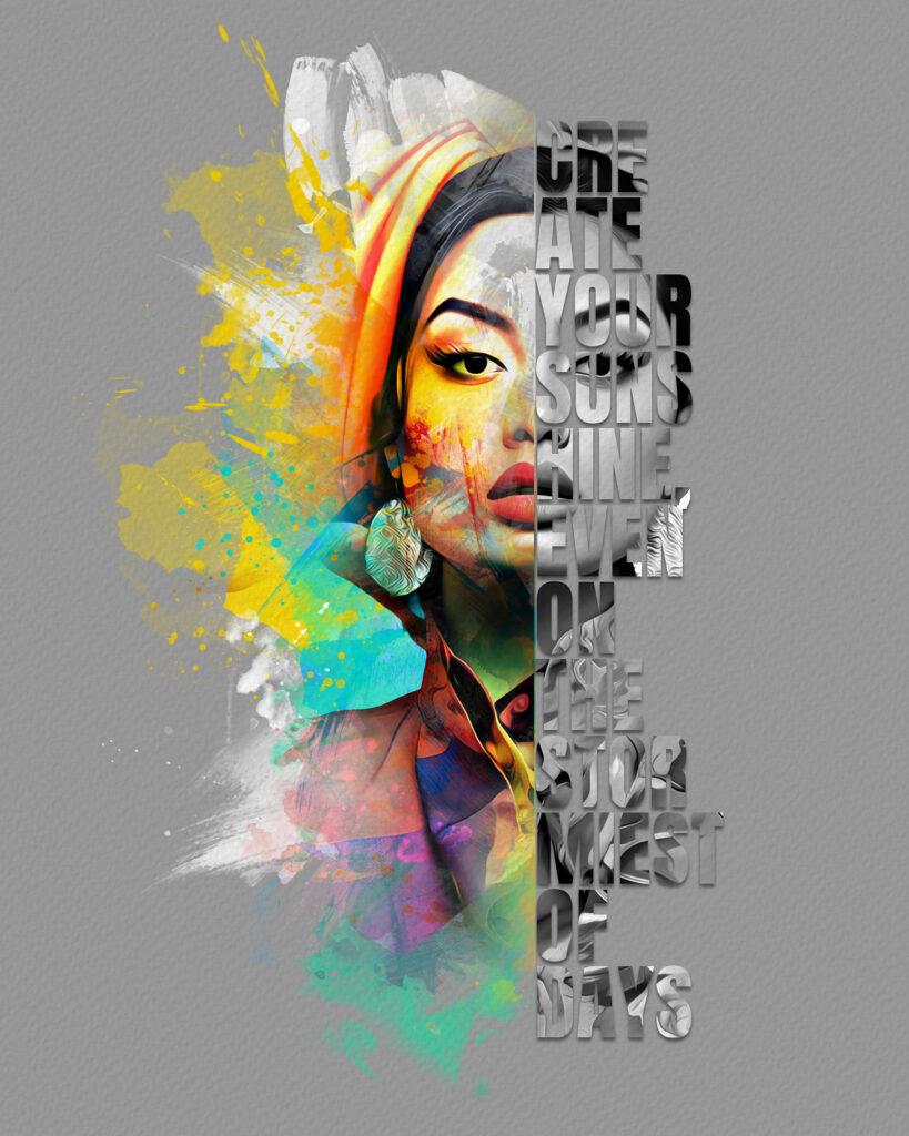 Typography Portrait Photo Effect - MasterBundles