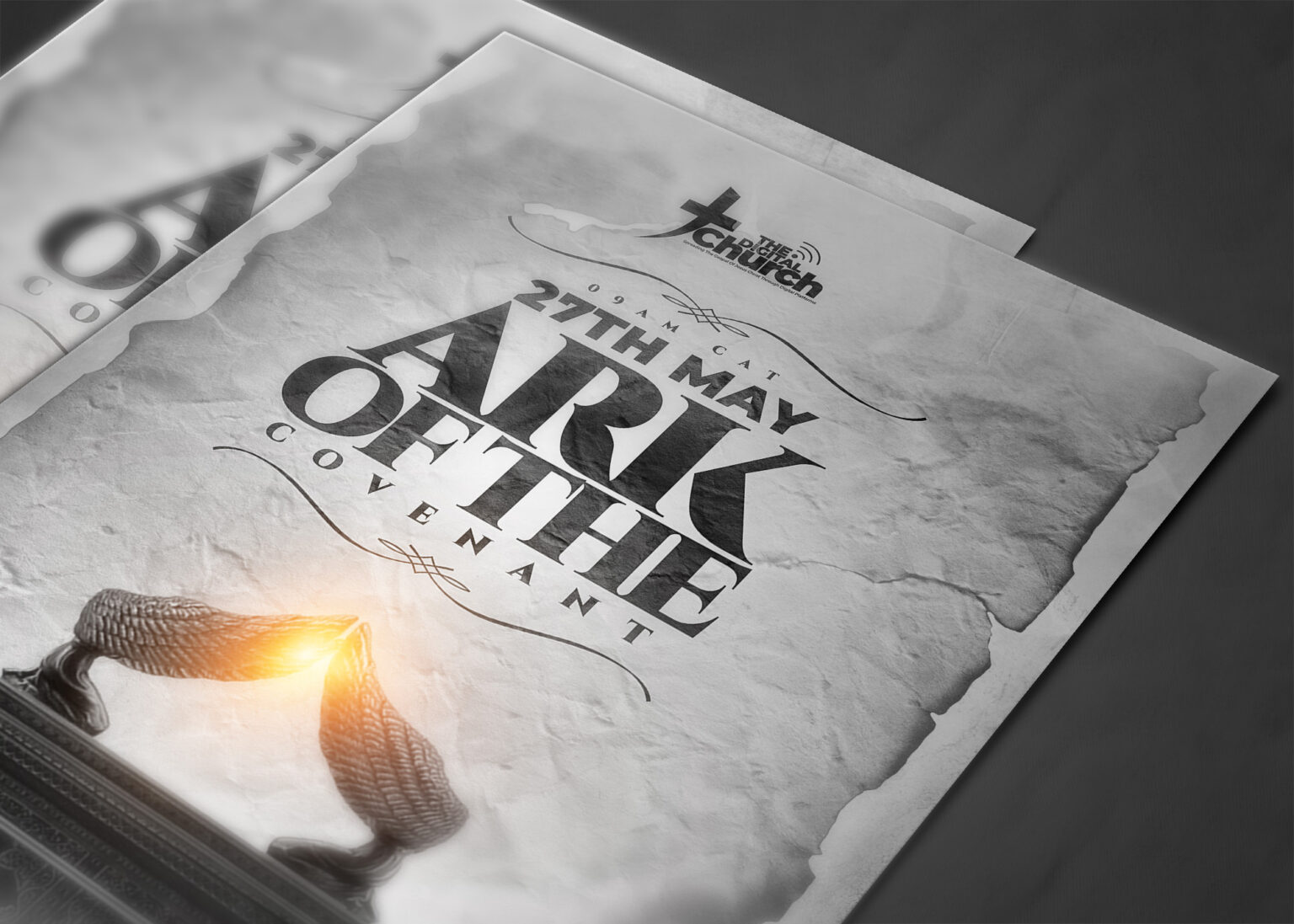 The Ark of the Covenant church flyer - MasterBundles