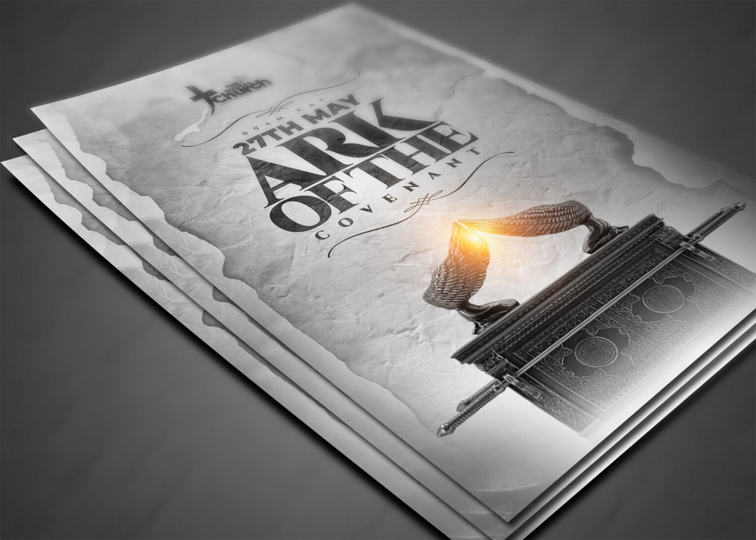 The Ark of the Covenant church flyer - MasterBundles