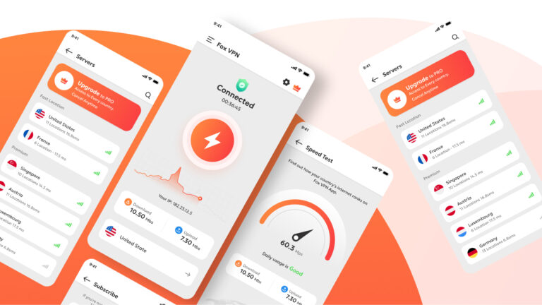 VPN Connecting App Template - 20+ Screens in Figma Format - MasterBundles