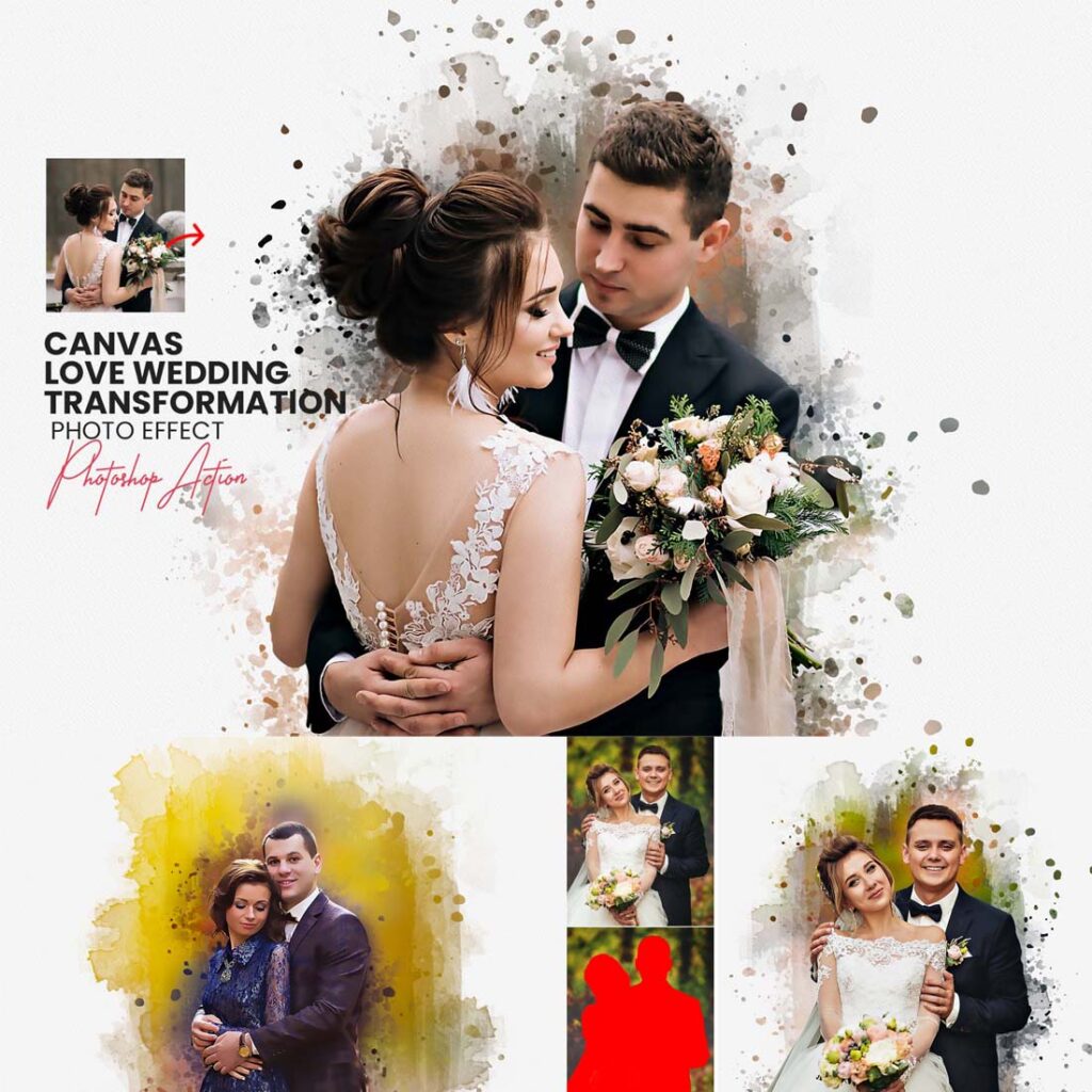 Canvas Love Wedding Transformation - MasterBundles