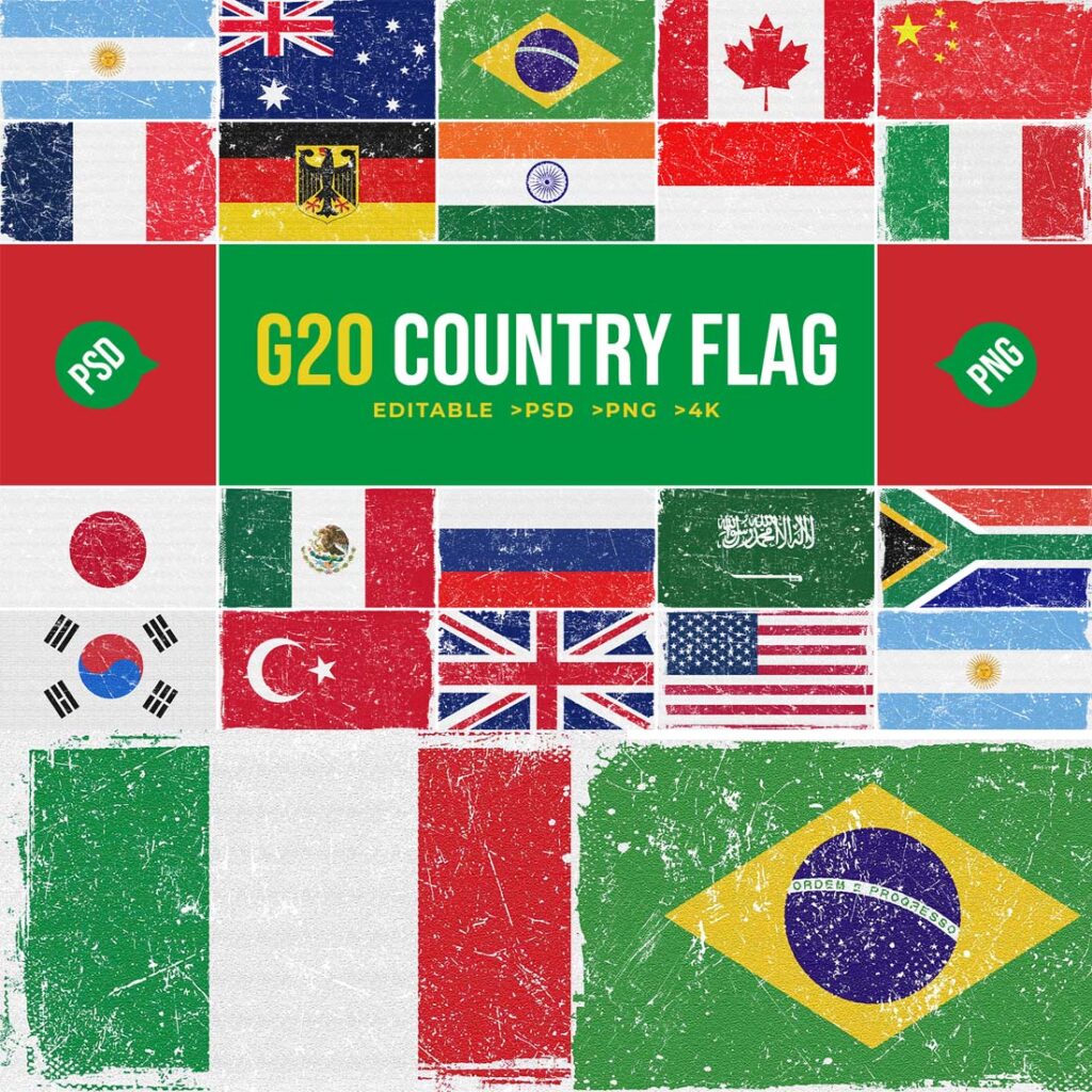 G20 All Country Flag - MasterBundles
