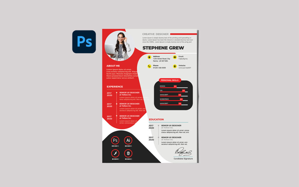 Stephen Digital Marketing Expert Resume Template - MasterBundles