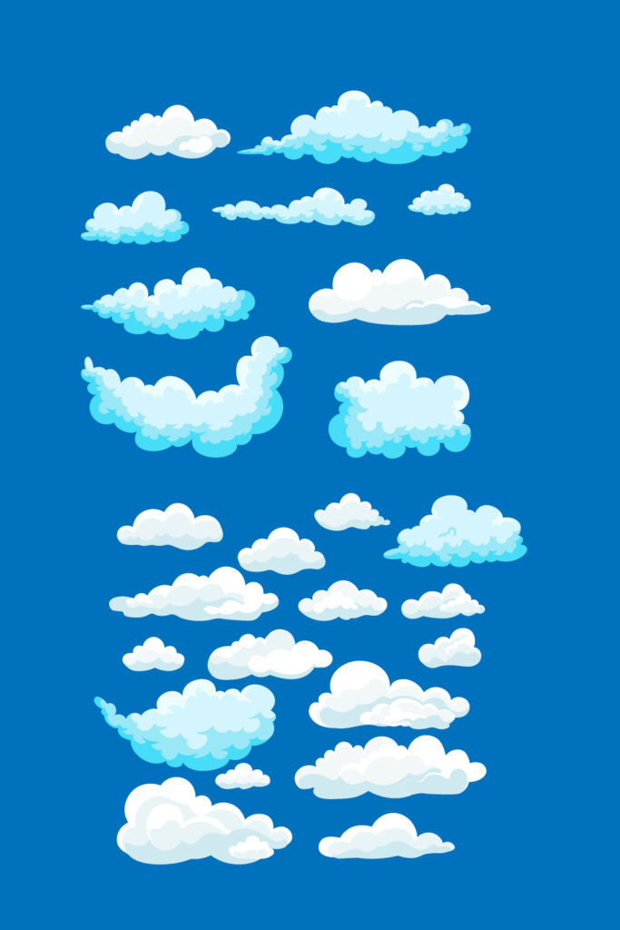 VECTOR CLOUD ILLUSTRATION - MasterBundles