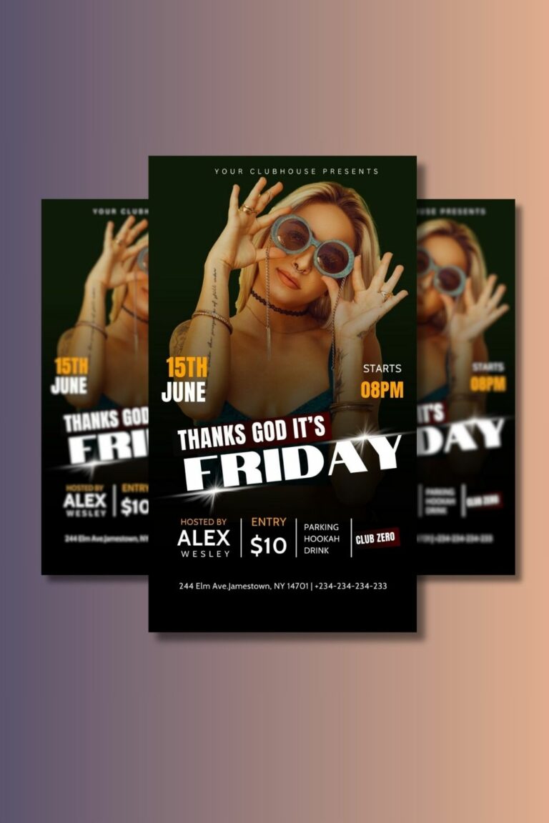 TGIF POSTER TEMPLATE - MasterBundles