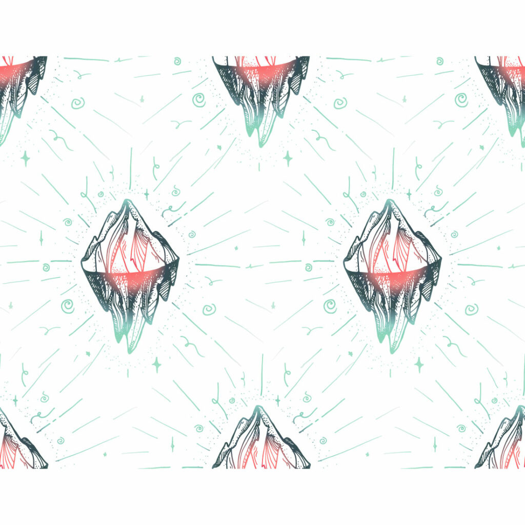 Vintage Mountain Print Patterns - MasterBundles