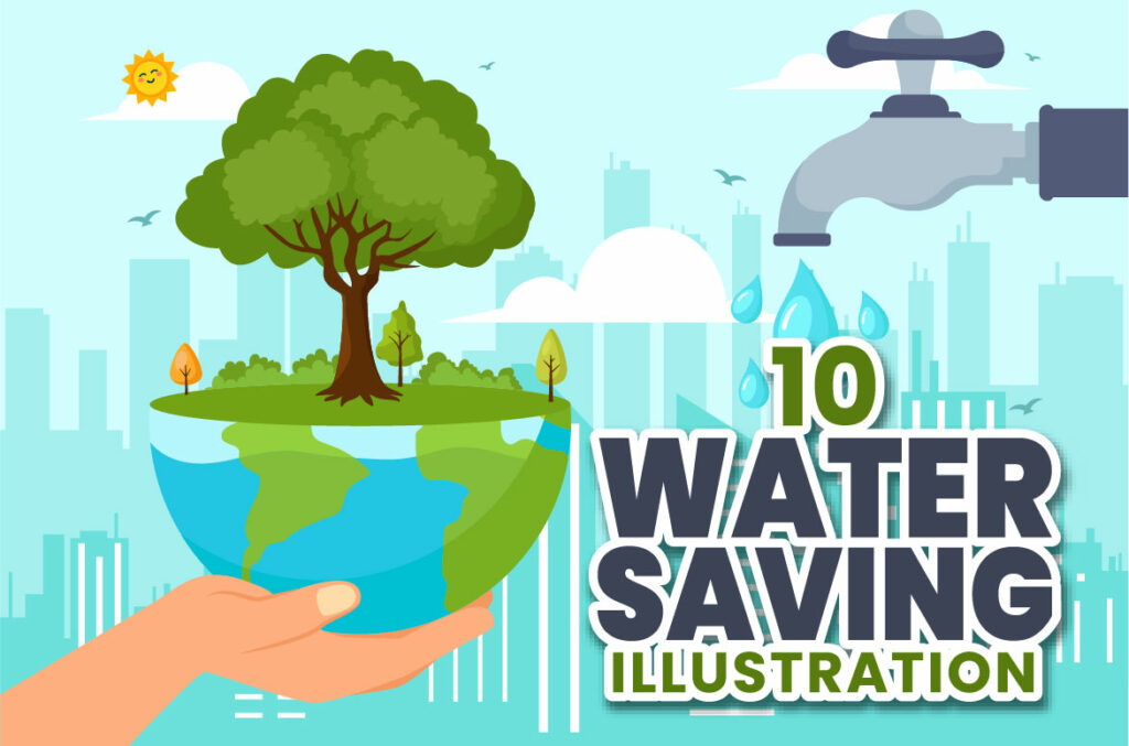 10 Water Saving Illustration - MasterBundles
