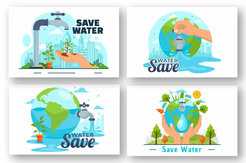 10 Water Saving Illustration - MasterBundles