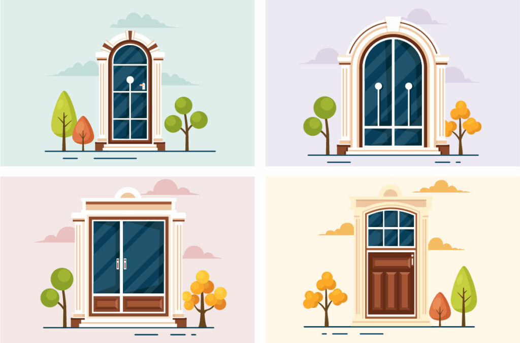 10 Doors and Windows illustration - MasterBundles