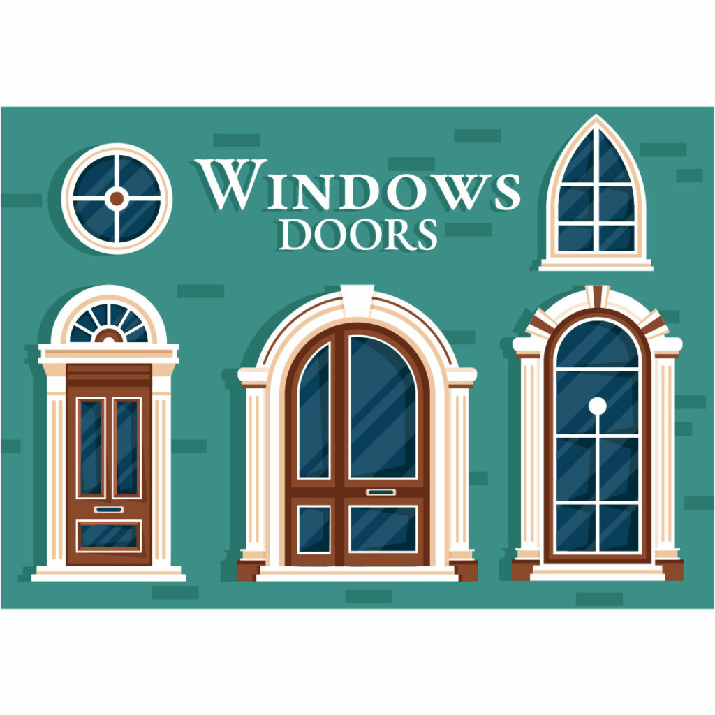 10 Doors and Windows illustration - MasterBundles