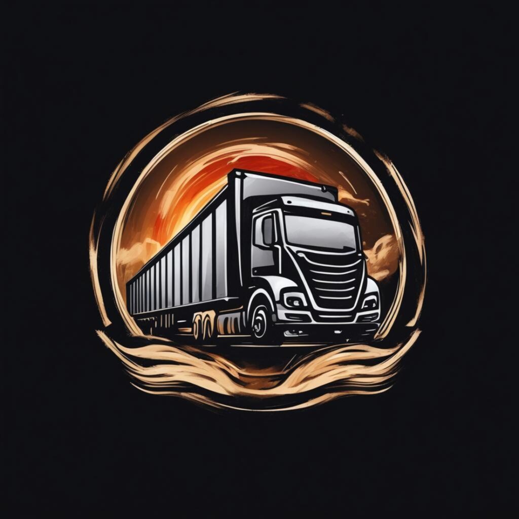 A set of logos on the topic of Cargo transportation - MasterBundles