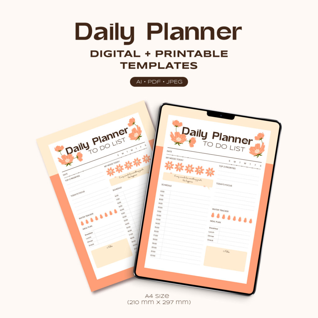 Personal Daily Planner, digital & printable - MasterBundles