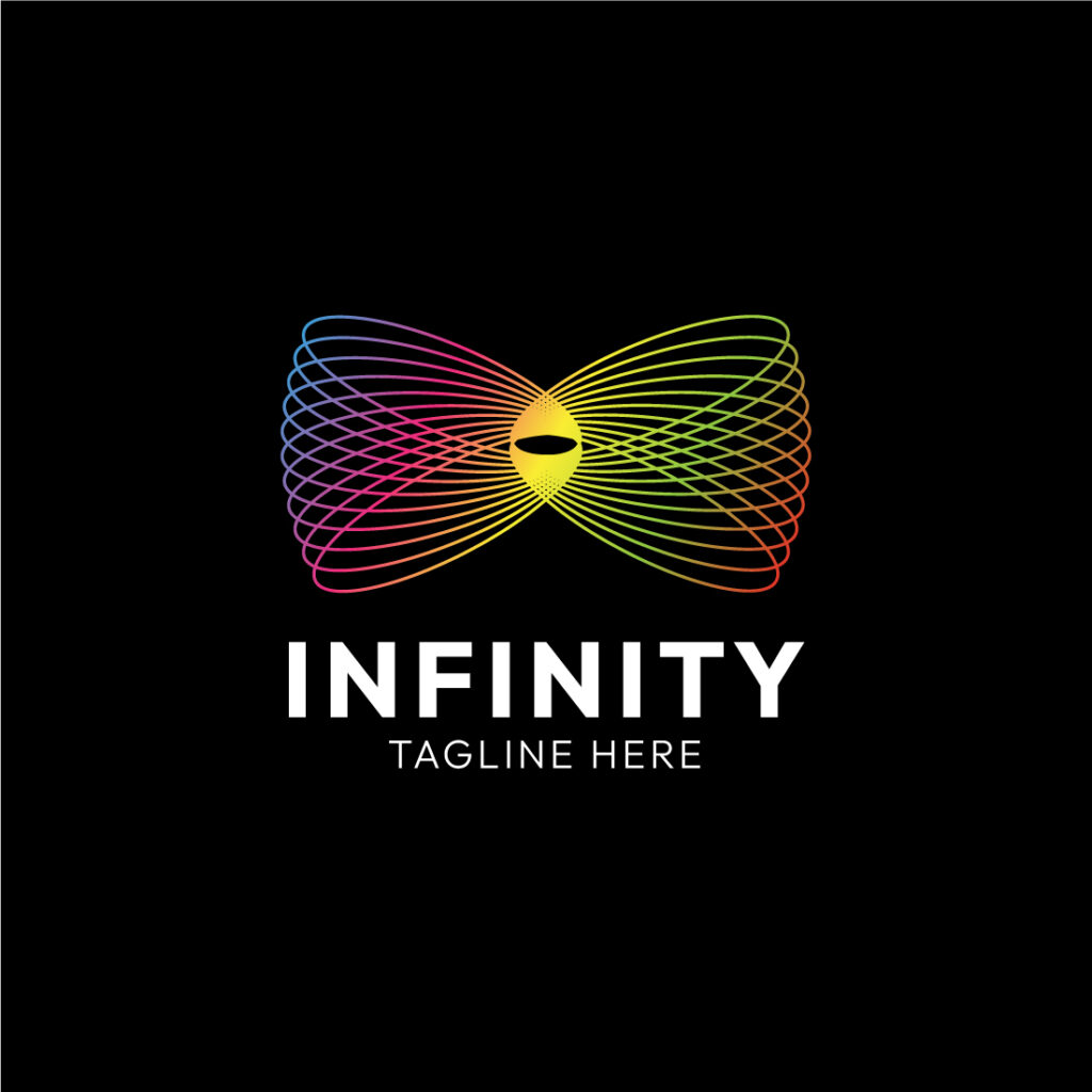 Elegant Infinity Line Art Logo Design: Timeless Symbolism for Your ...