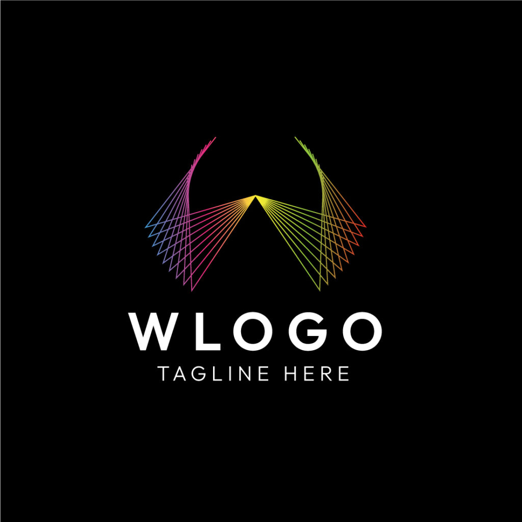 Elegant Line Art Letter W Initial Logo Design - Professional Branding ...