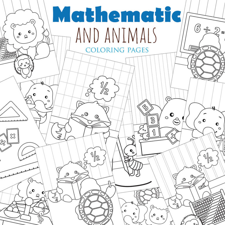 Cute and Funny Mathematics and Animal Learning Education School Formula ...