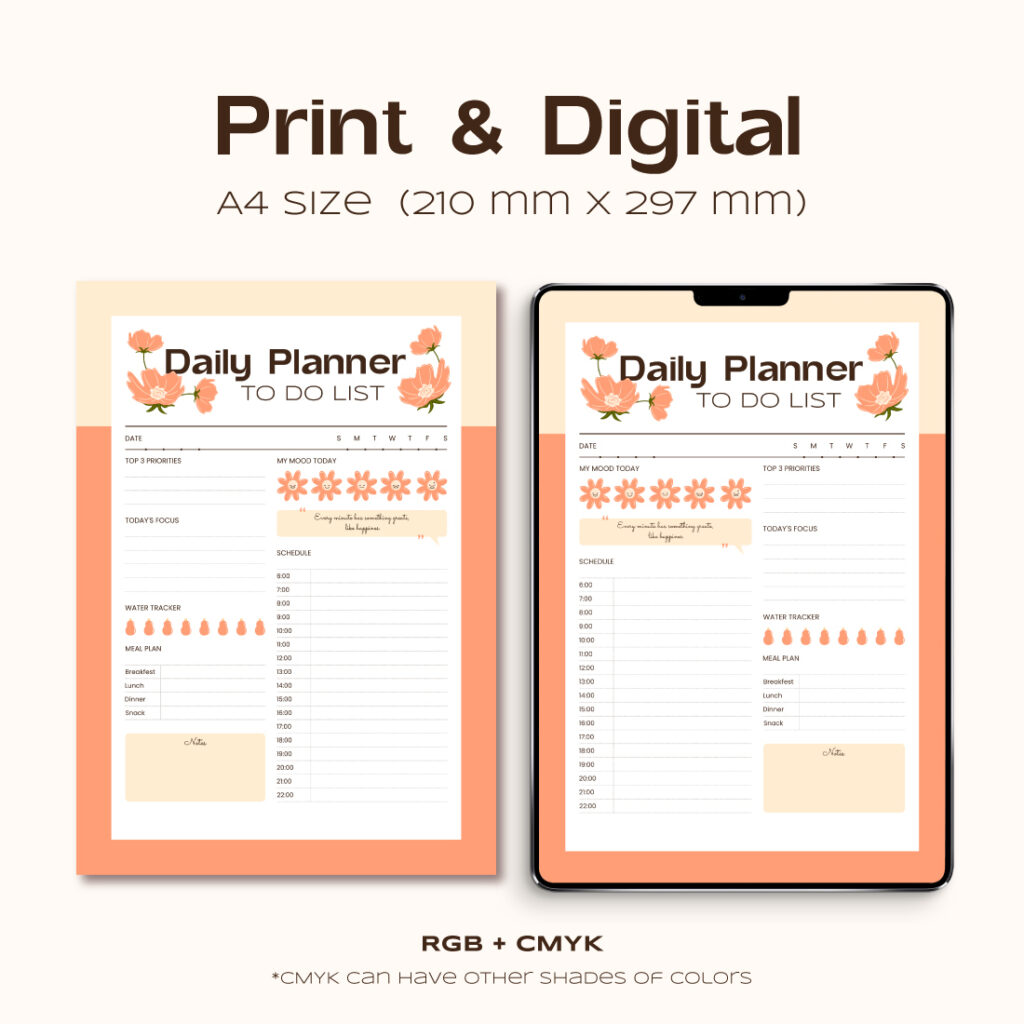 Personal Daily Planner, digital & printable - MasterBundles