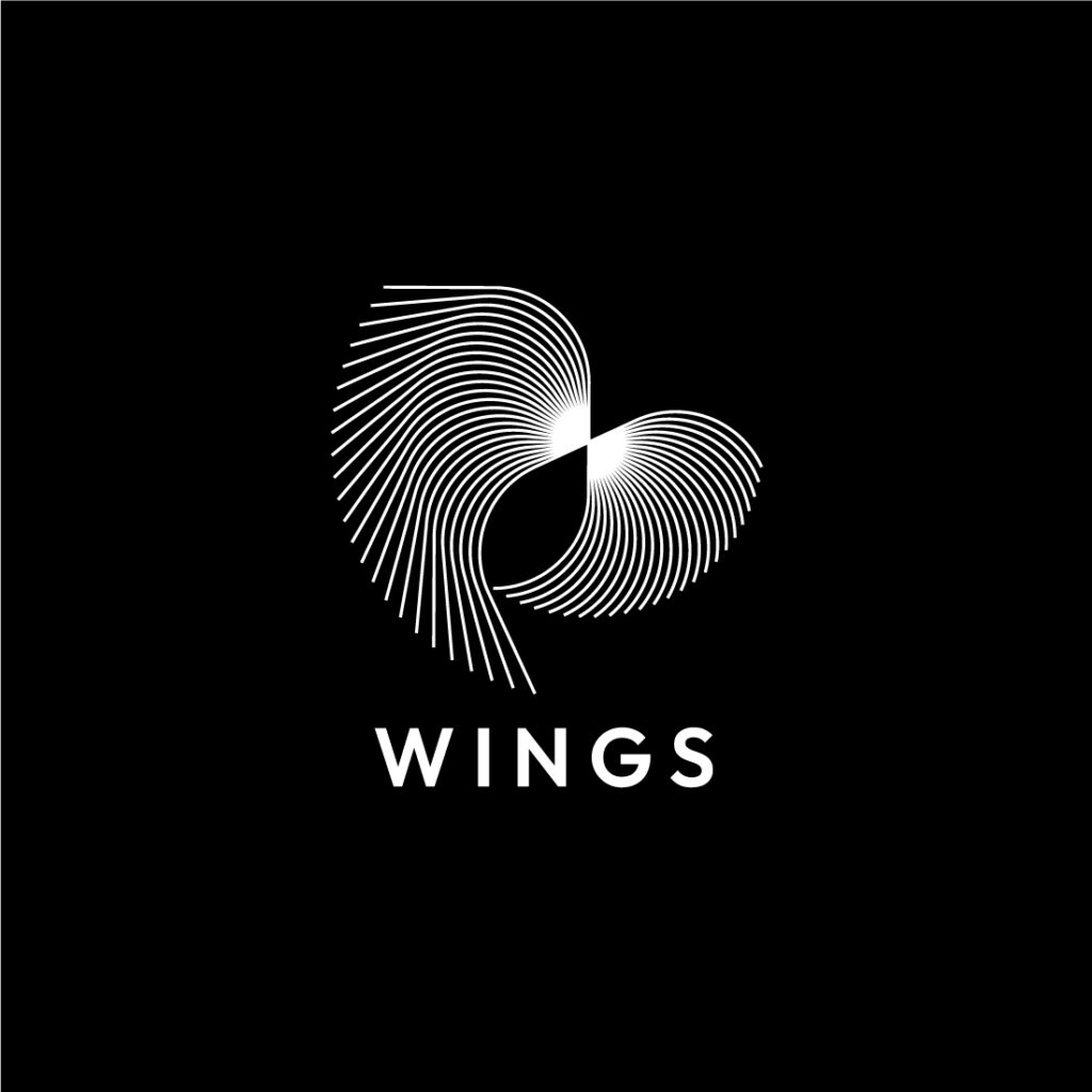 Dynamic Line Art Wings Flying and Travel Logo Design - MasterBundles
