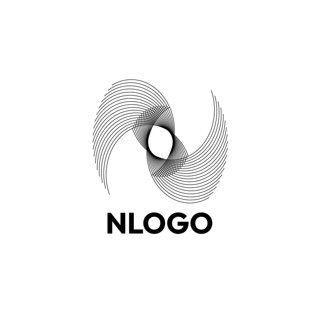 Sleek Line Art Letter N Logo Design - Perfect for Brand Identity ...