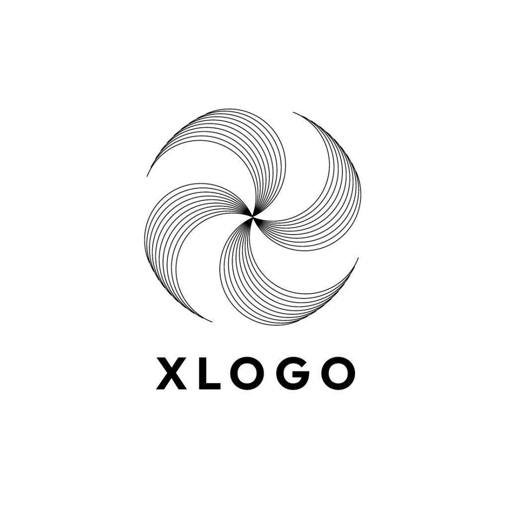 Elegant Line Art Letter X Circular Logo Design Bundle - MasterBundles