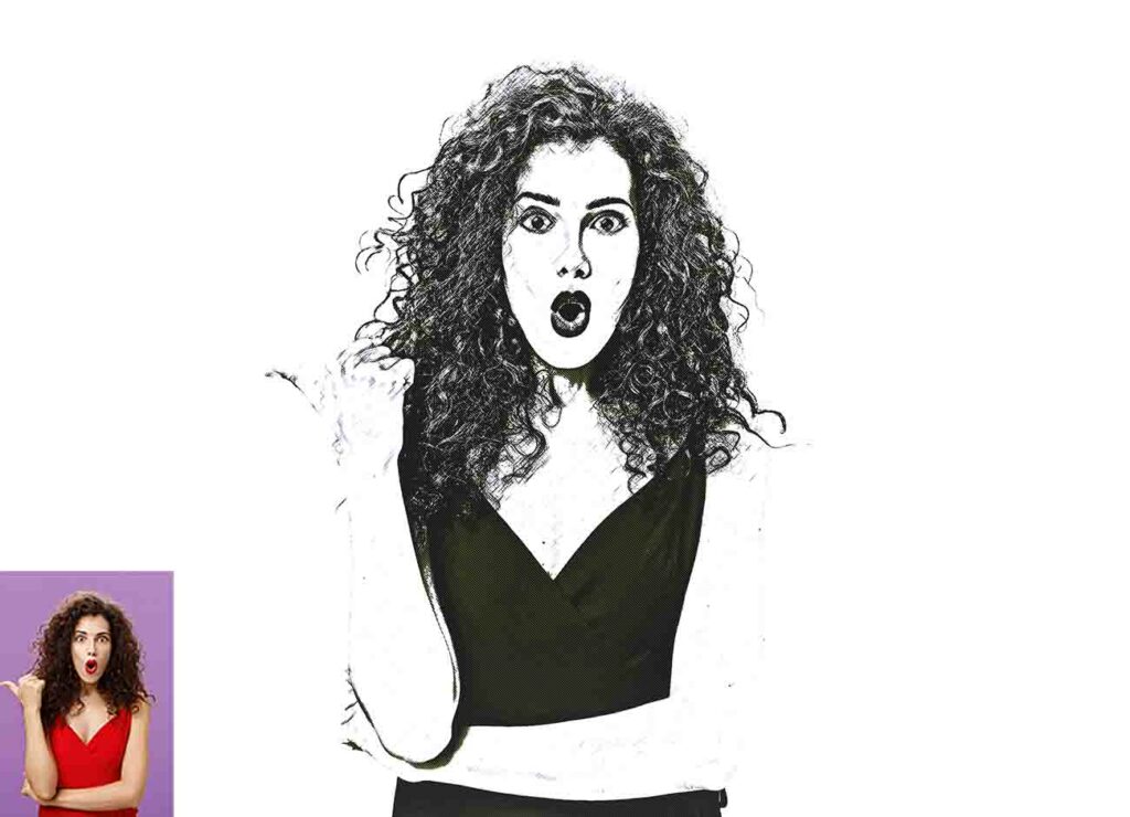 Dynamic Pencil Sketch Photoshop Action - MasterBundles