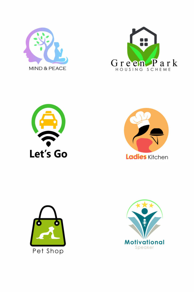 6 Colorful vesatile logos - MasterBundles