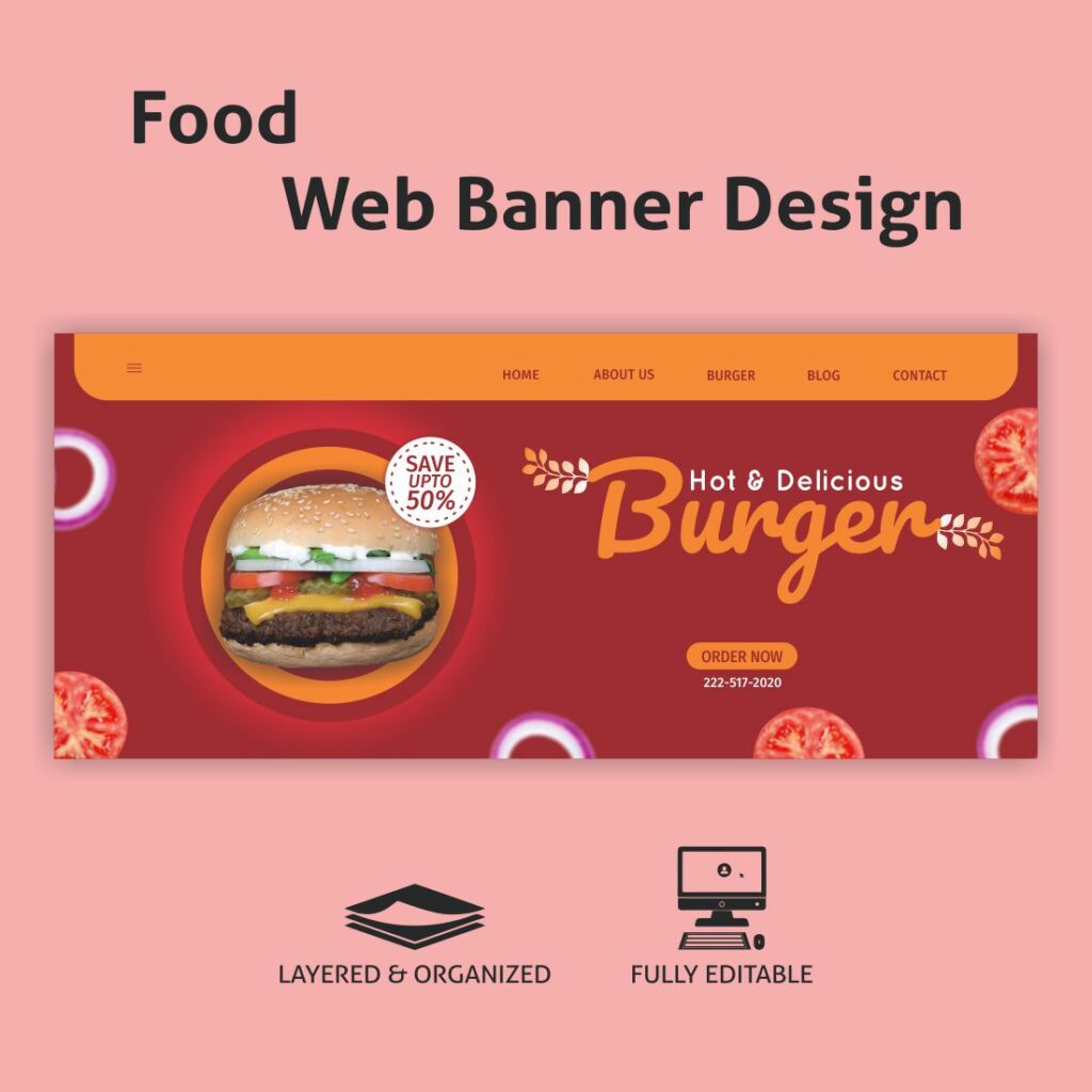 Food Web Banner Design - MasterBundles