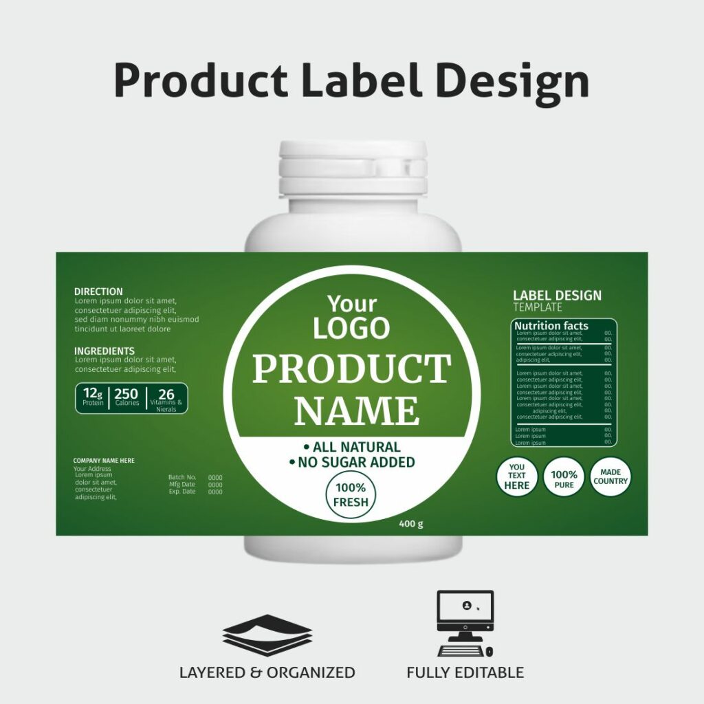 Product Label Design - MasterBundles