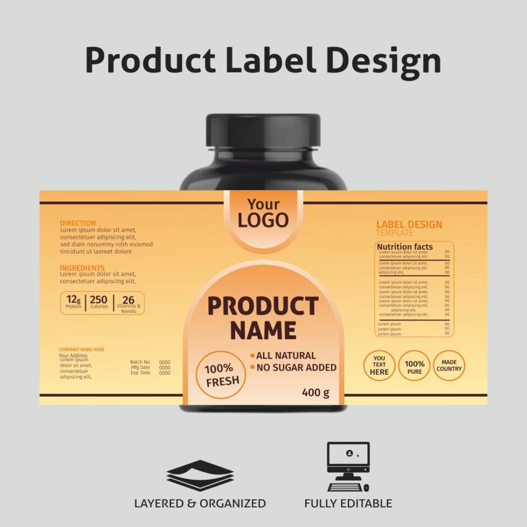 Product Label Design - MasterBundles