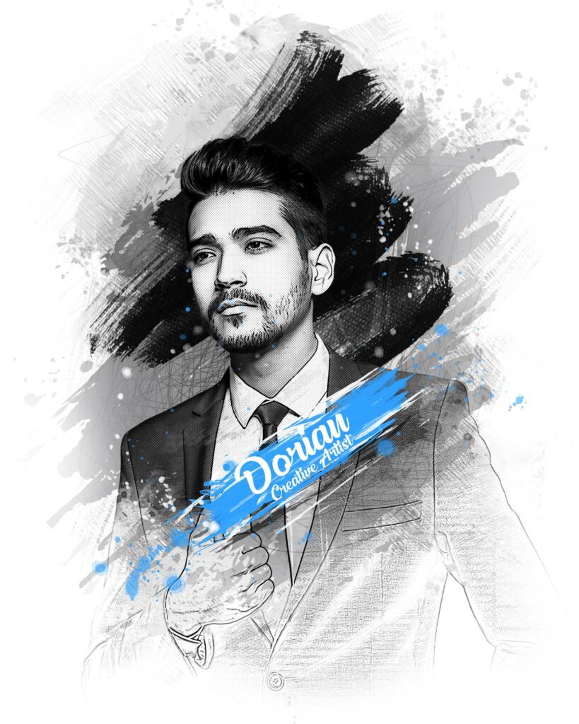 Watercolor Portrait Template - MasterBundles