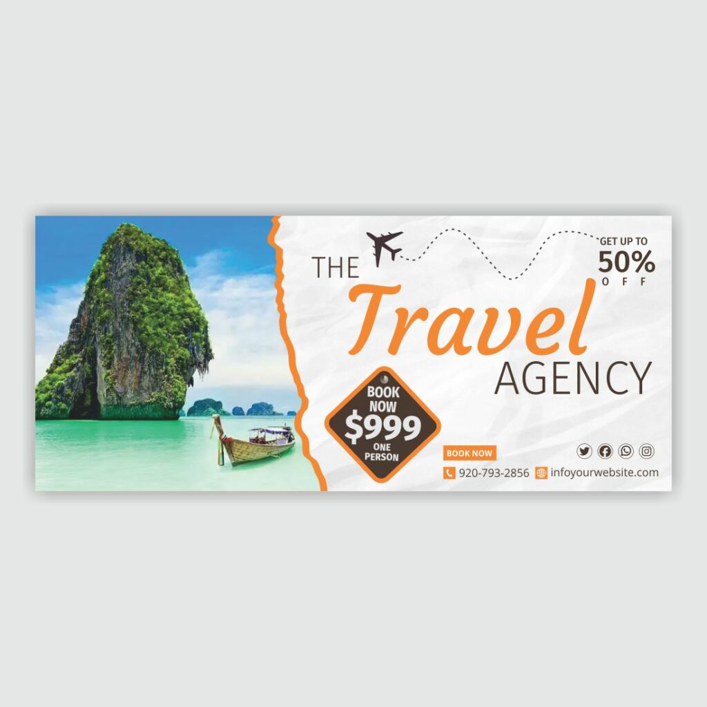 Travel Web Banner Design - MasterBundles