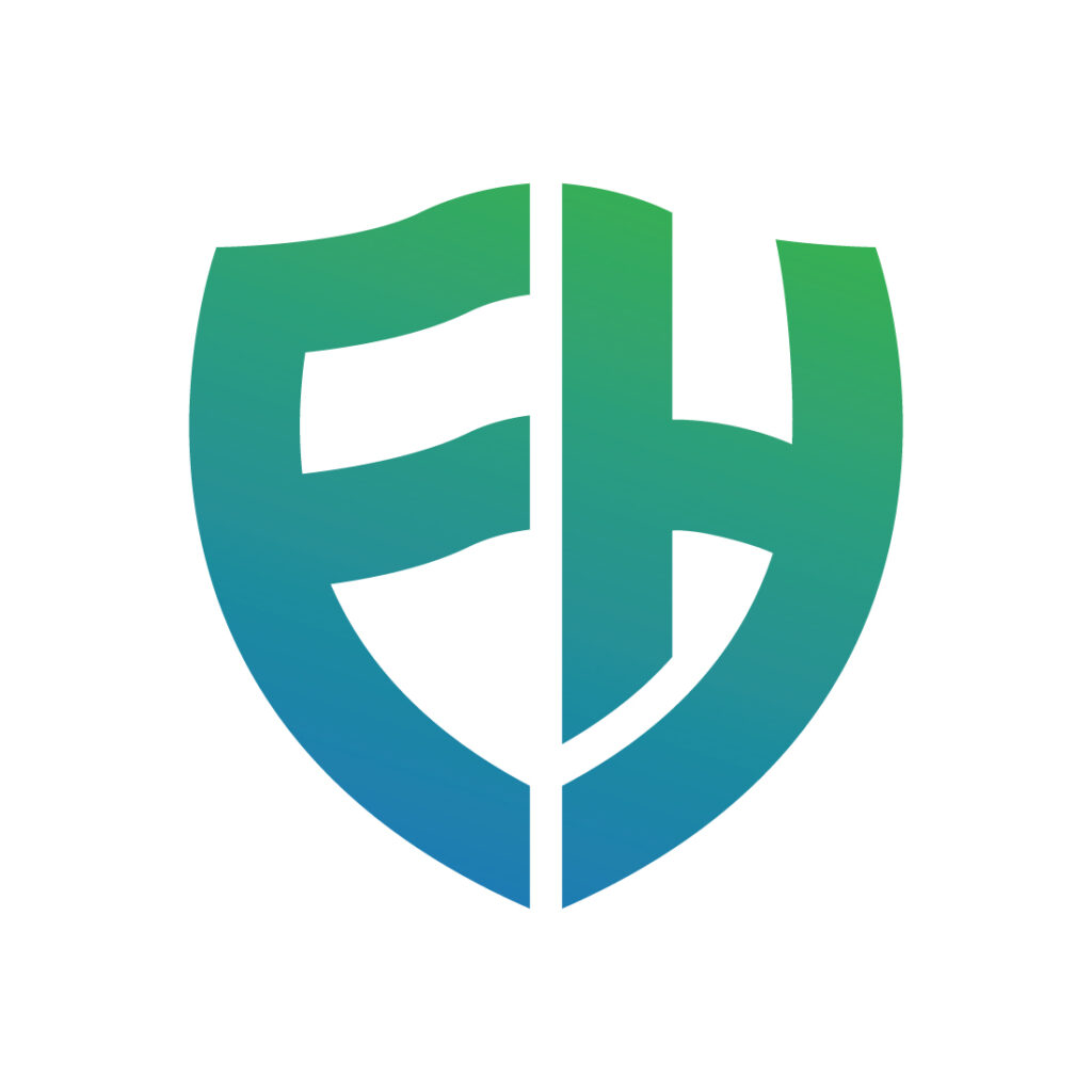 FH iconic logo design - MasterBundles