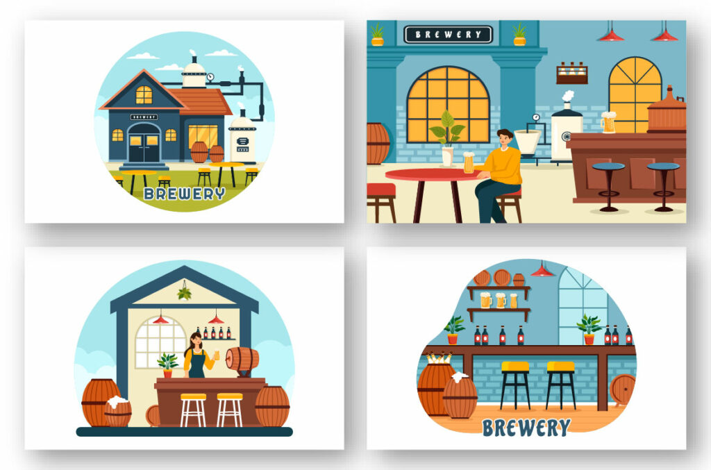 9 Beer Brewery Illustration - MasterBundles