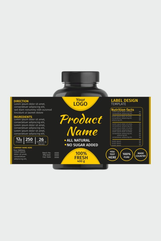 Product Label Design - MasterBundles