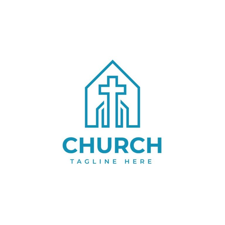 Church Logo Design Vector Illustration - MasterBundles
