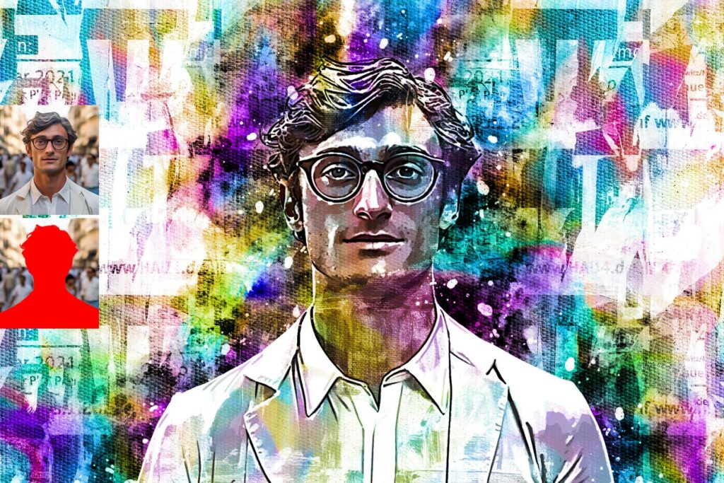 Collage Poster Art Photoshop Action - MasterBundles