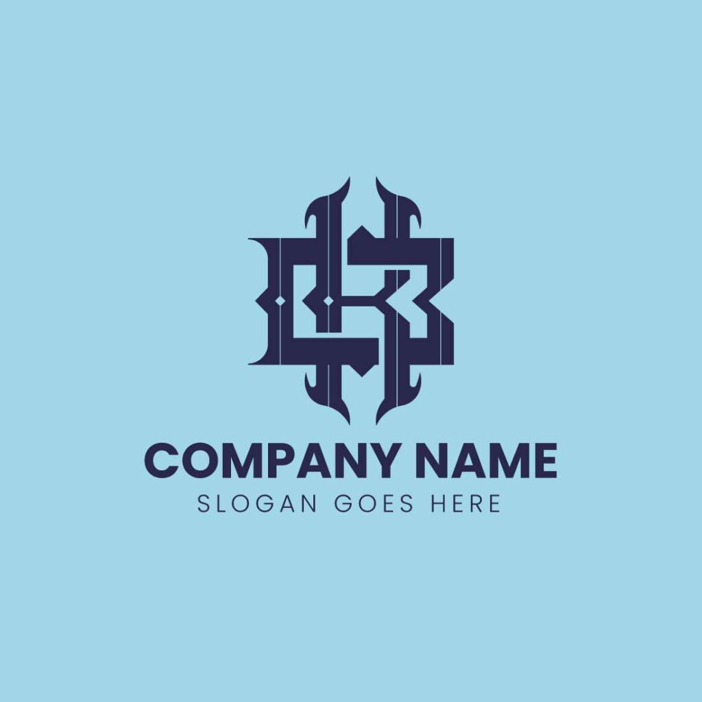 KB letters negative space logo design creative typography monogram ...