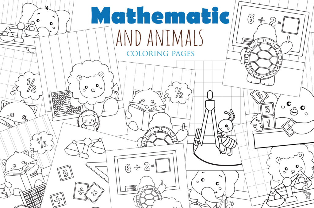 Cute and Funny Mathematics and Animal Learning Education School Formula ...