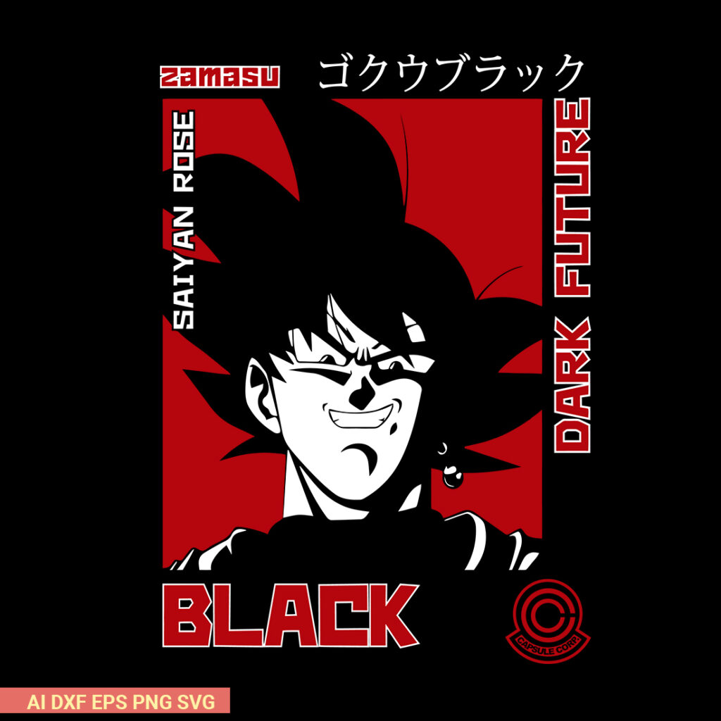 "Apocalyptic Showdown: Dark Future Dragon Ball" t-shirt design ...