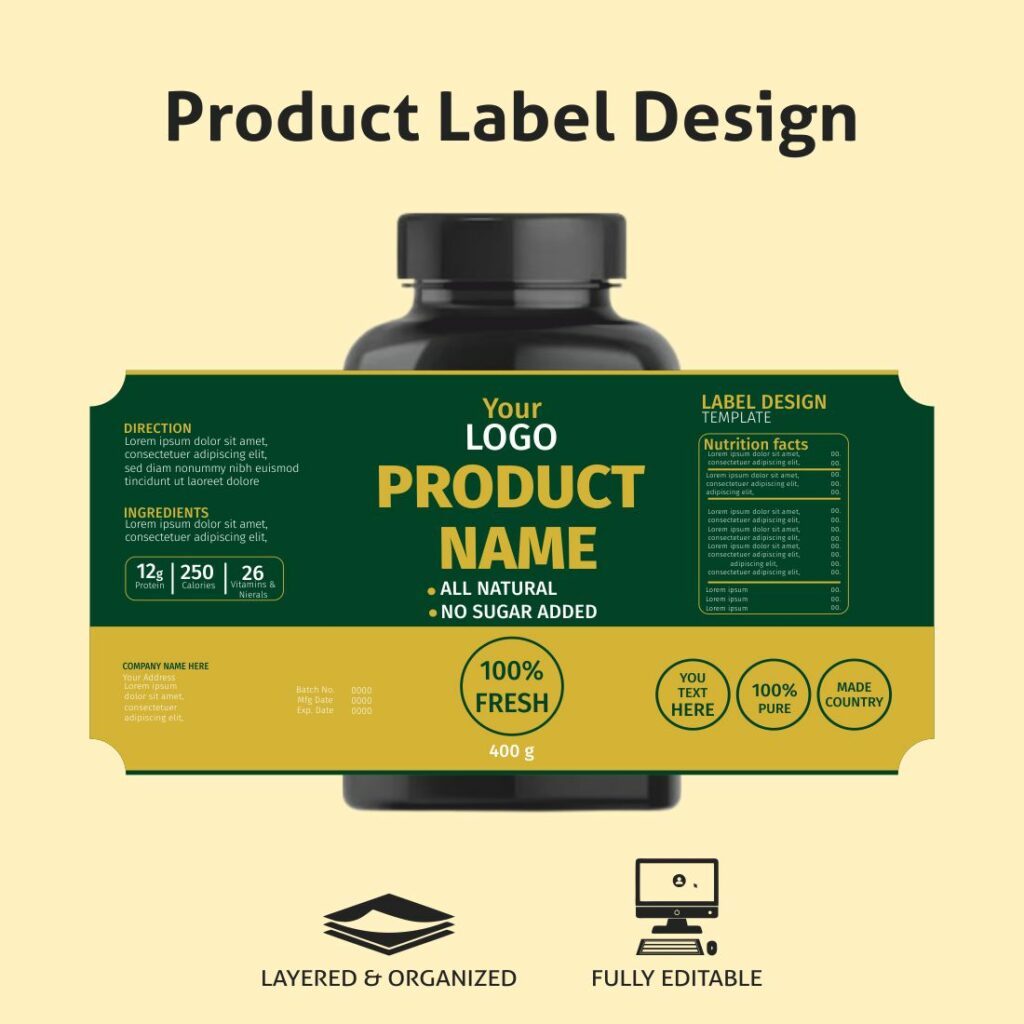 Product Label Design - MasterBundles