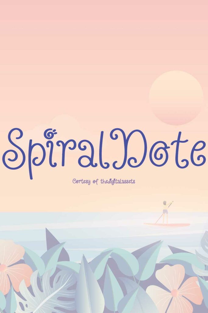 Spiral Dot | Type Fonts | TTF - MasterBundles
