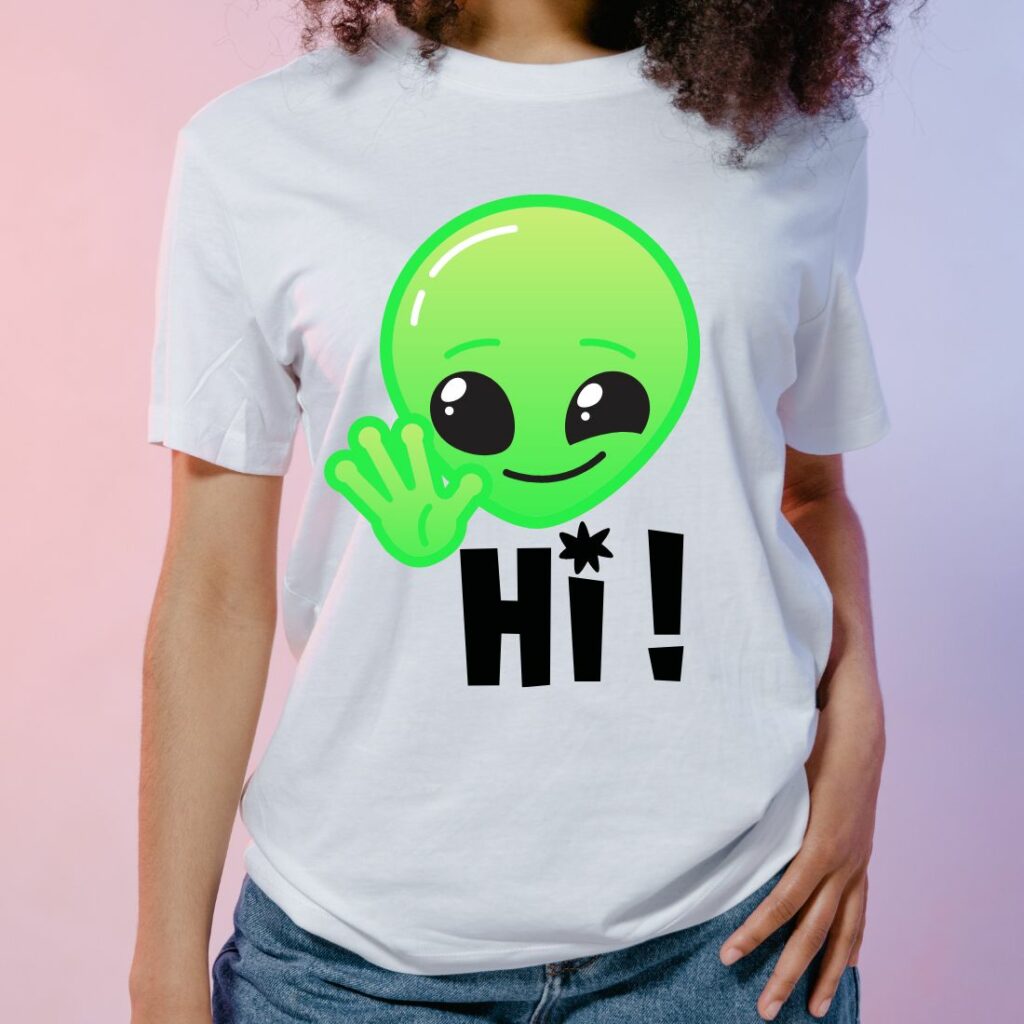 Alien T-shirt Design - MasterBundles