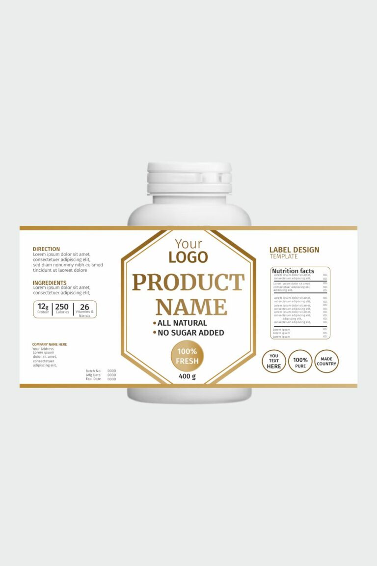 Product Label Design - MasterBundles