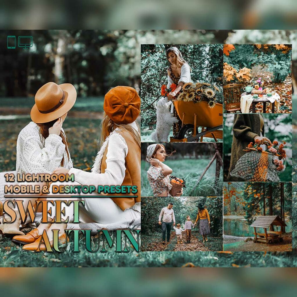 12 Sweet Autumn Lightroom Presets, Woodland Preset, Fall Moody Desktop ...