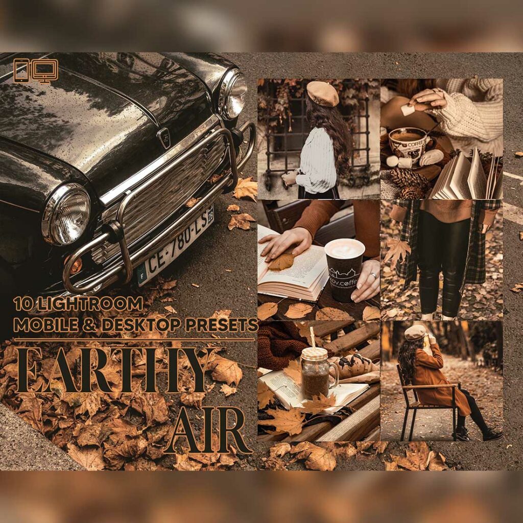 10 Earthy Air Lightroom Presets, Autumn Mobile Preset, Warm Desktop LR ...