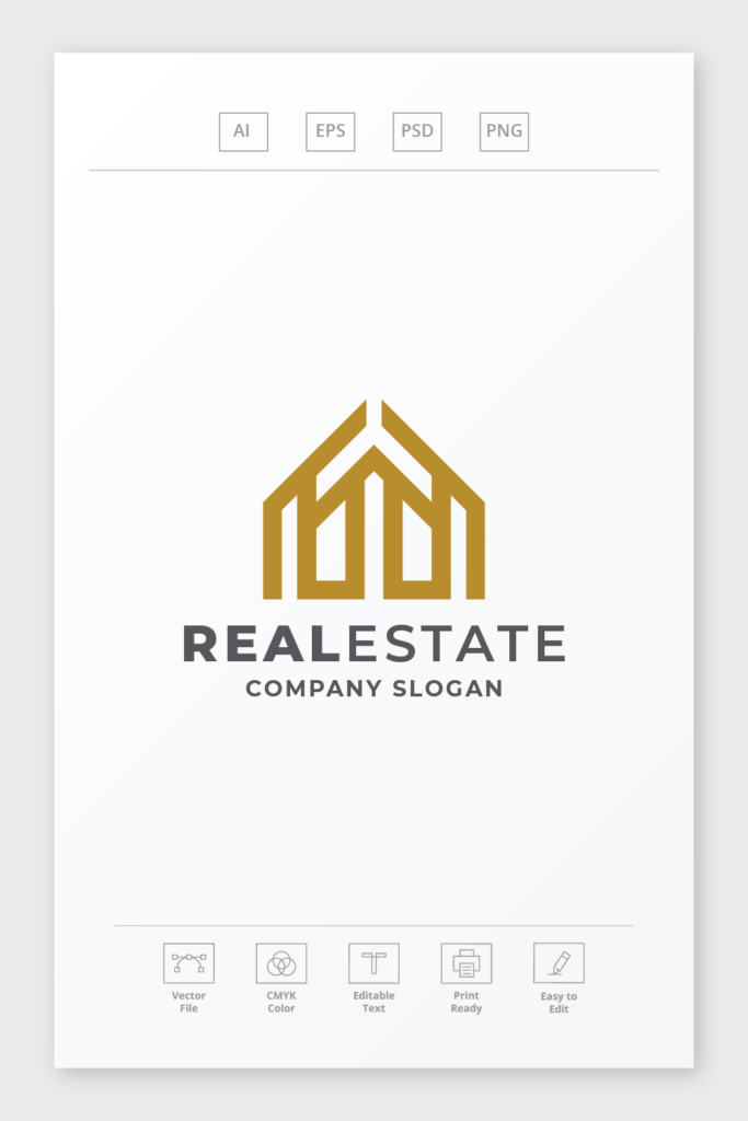 Real Estate Home Expert Logo - MasterBundles